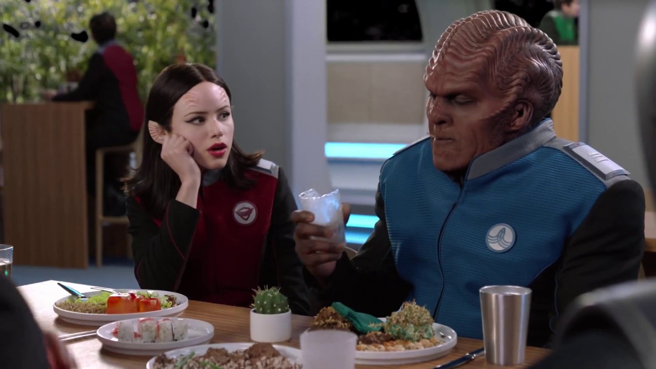 The Orville - Moclan Eat Everything Scene - YouTube