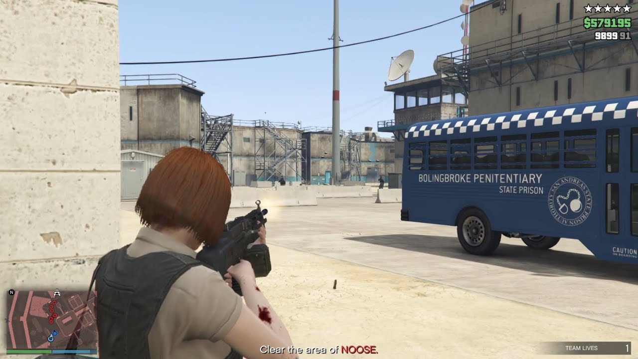 GTA V Online - Prison Break Heist (Prison Officer's gameplay) - YouTube