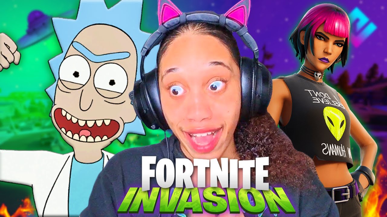 ALIENS AND RICK SANCHEZ IN FORTNITE?!! 👽 - YouTube