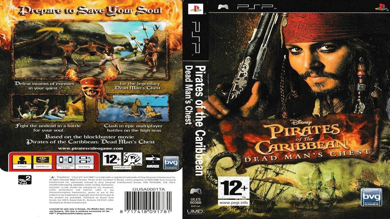 Pirates of the Caribbean: Dead Man's Chest (2006) - Full Gameplay | PSP ...