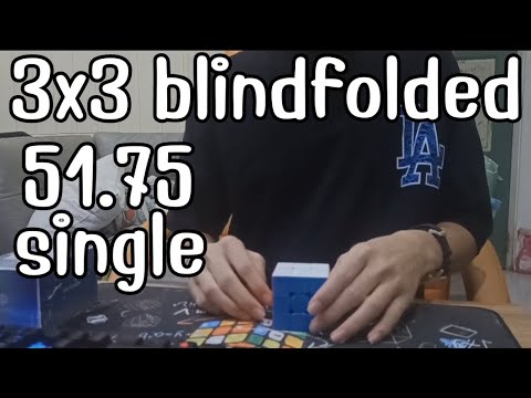 3x3 blindfolded 51.75 single!! | M2/OP - YouTube