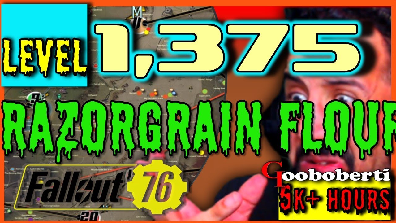 Mass Razorgrain Flour Production - Level 1,375 - 5.7k hours - Fallout ...
