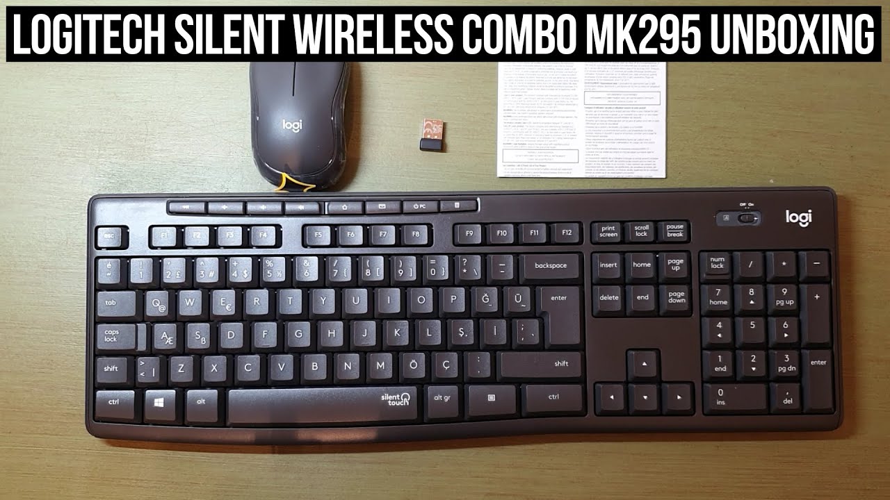 Logitech Silent Wireless Combo MK295 Keyboard & Mouse Unboxing - YouTube