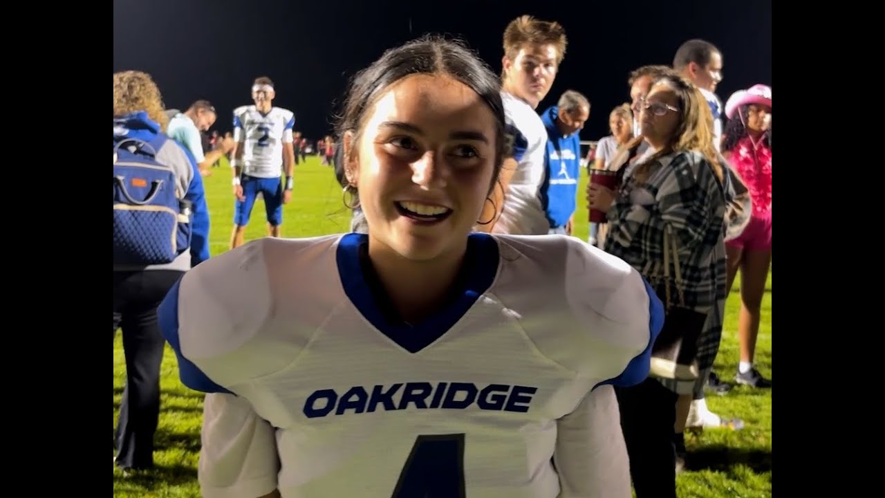 Watch Oakridge's Sienna Eacker make winning PAT in 14-13 thriller at ...