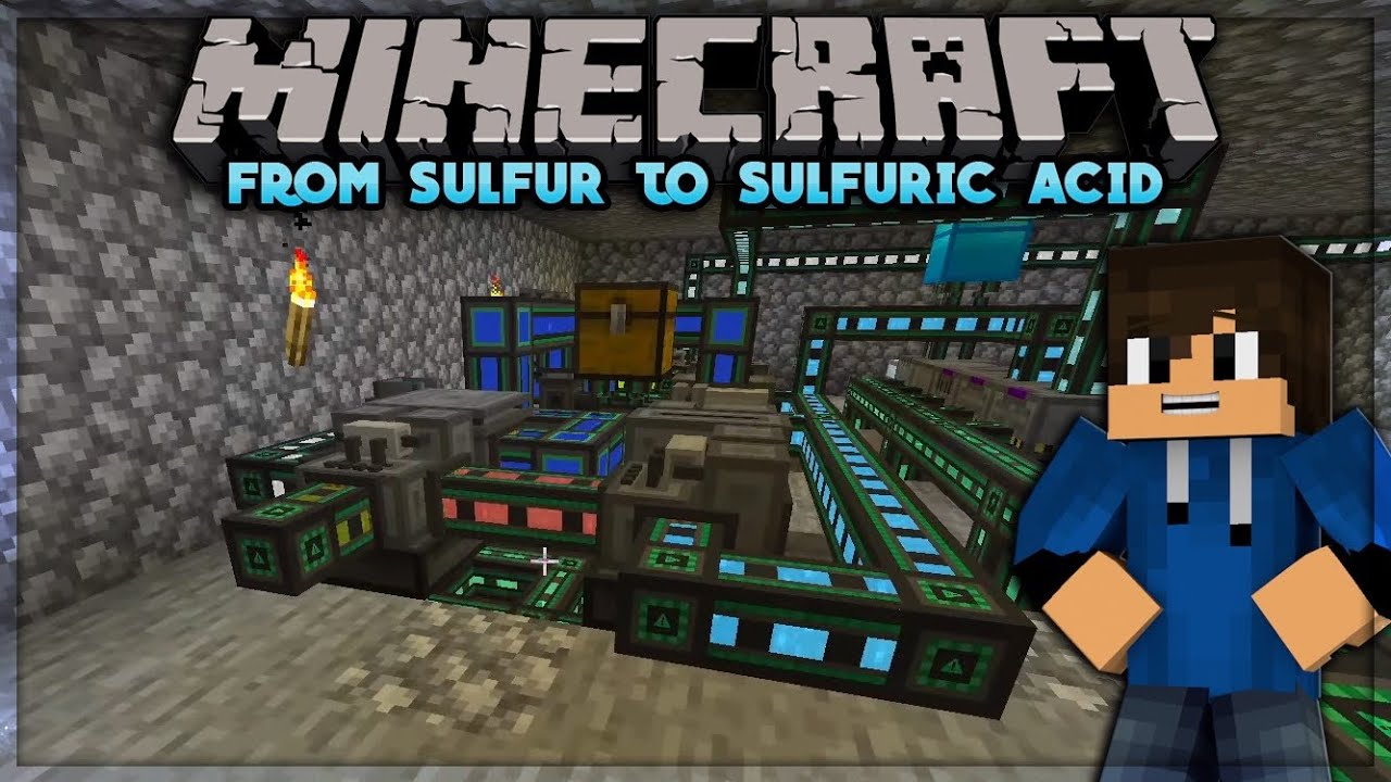 FROM SULFUR TO SULFURIC ACID in Surviving with Mekanism Minecraft 1.15 ...