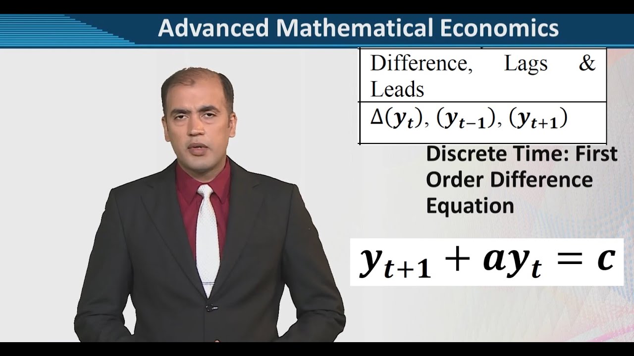 Discrete Time First Order Difference Equations Youtube