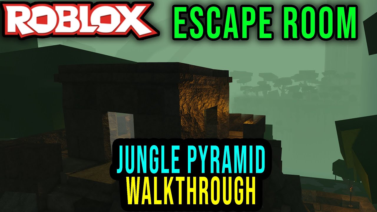 ESCAPE ROOM JUNGLE PYRAMID WALKTHROUGH - Roblox - YouTube