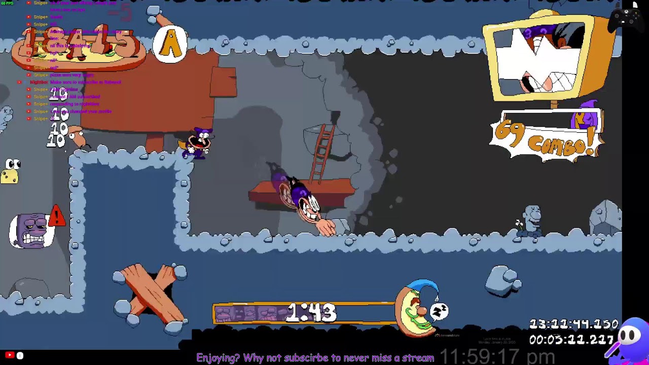 Lap Training for my next lap (Pizza Tower Lap 3 Deluxe) - YouTube