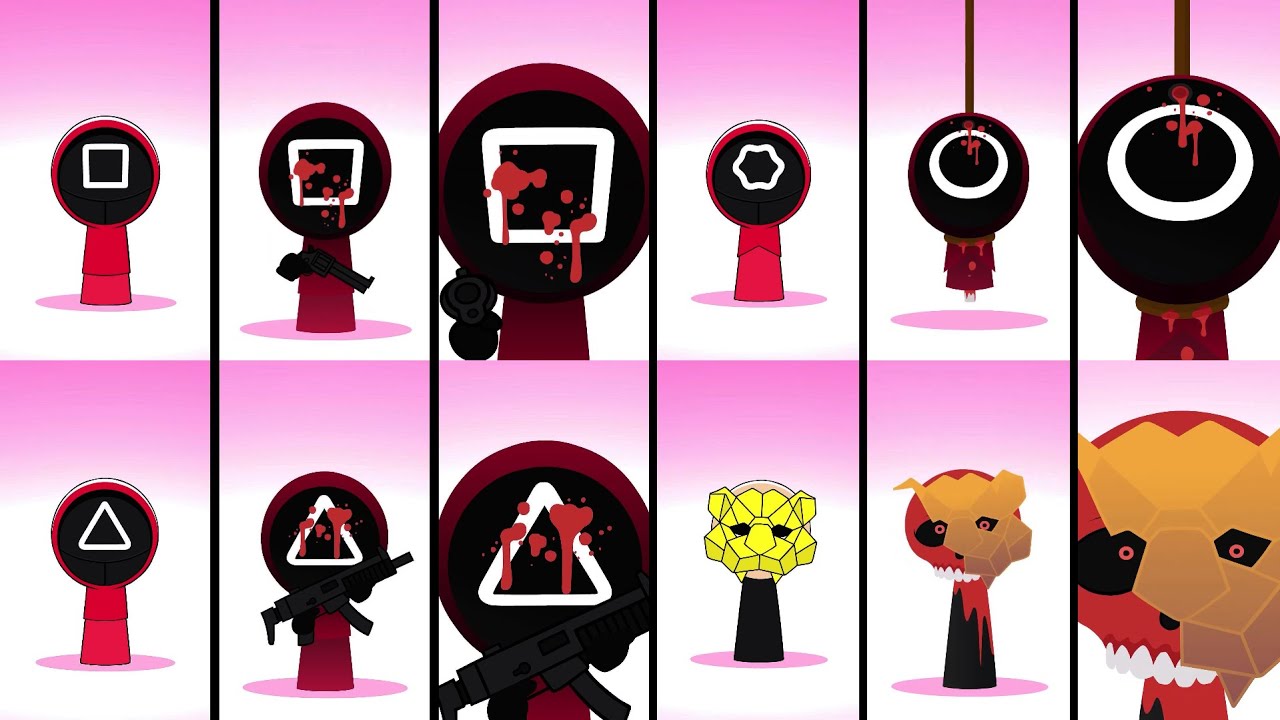 Sprunki OC ALL Phases, Sprunki Guard meets Player Squid Game ...