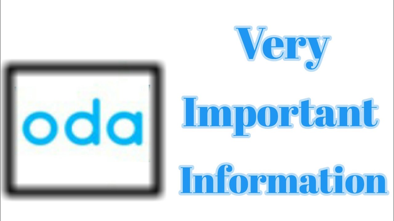 Oda class information - YouTube