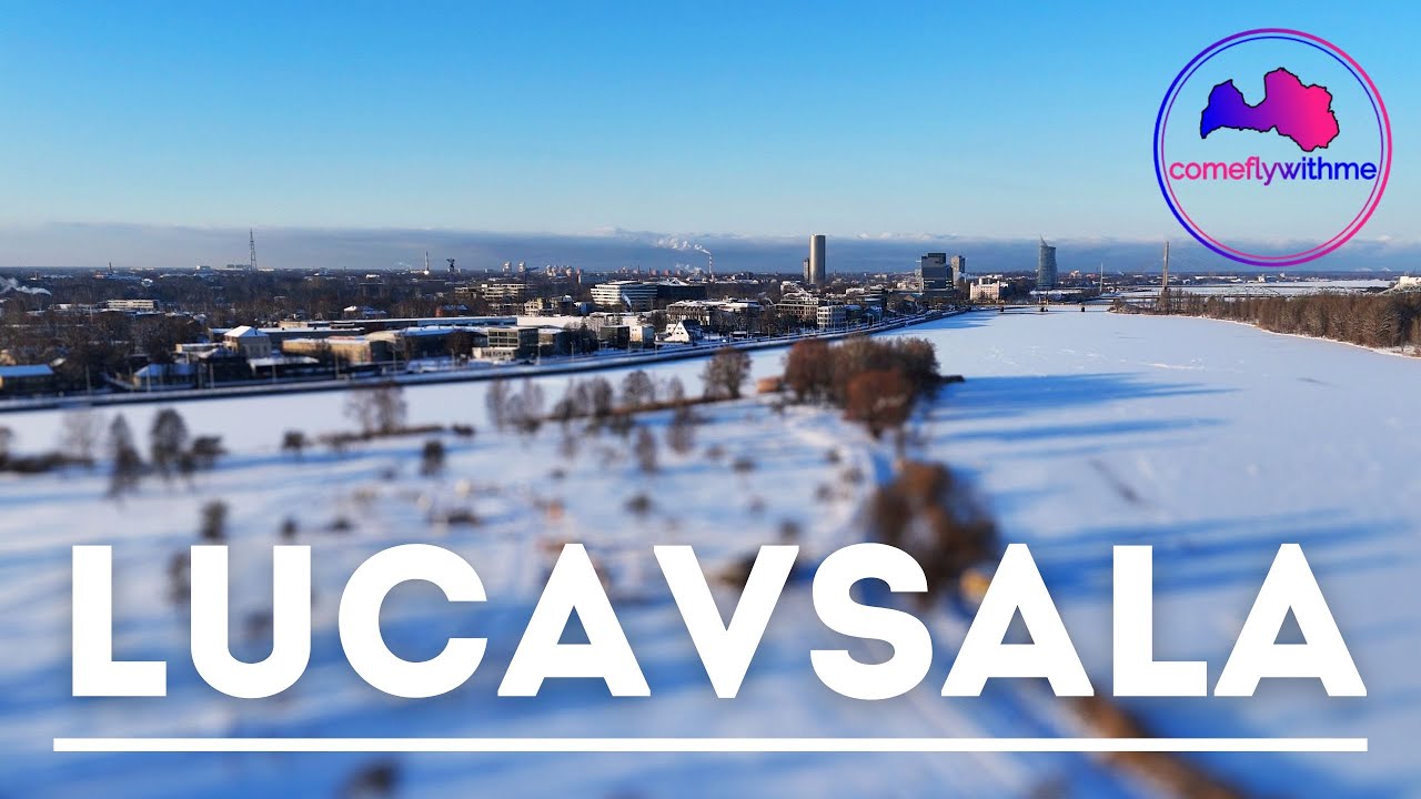 Lucavsala, Rīga | Winter flight DJI Mini 4 Pro (-19) - YouTube