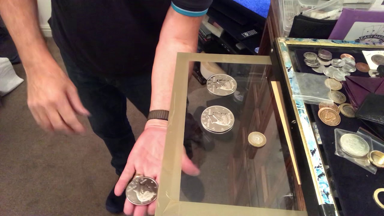 2 inch coin through glass - YouTube