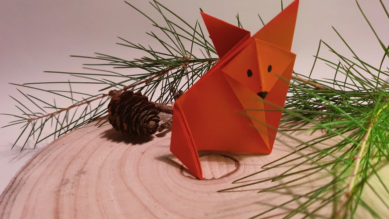 Origami Tiere für Anfänger 🦊 | Fuchs falten Anleitung einfach | Tiere ...