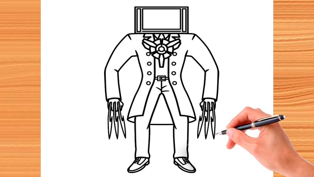 How to Draw Titan TV Man 2.0 easy - Skibidi Toilet | Drawing Step by ...