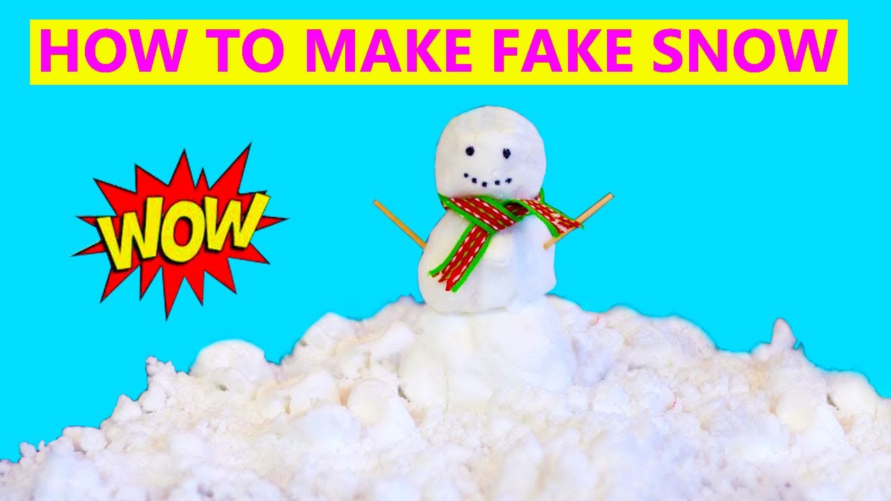 DIY Fake Snow/ How to Make Fake Snow at Home/ Fake Snow from Diaper ...