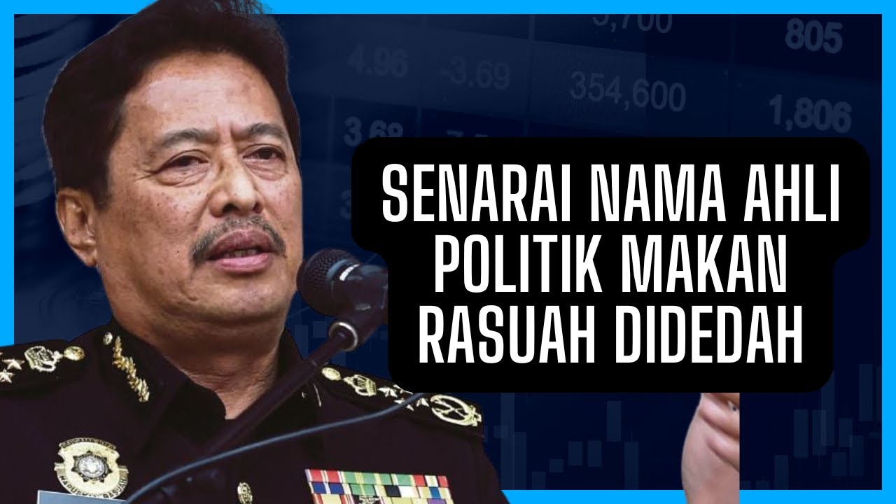 NAMA AHLI POLITIK TERLIBAT RASUAH DIDEDAHKAN!! JANGAN PENGSAN - YouTube