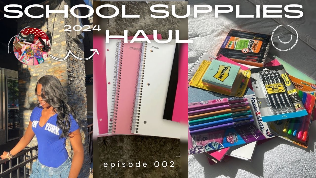 back to SCHOOL supplies shopping HAUL 2024 | (junior year) - YouTube