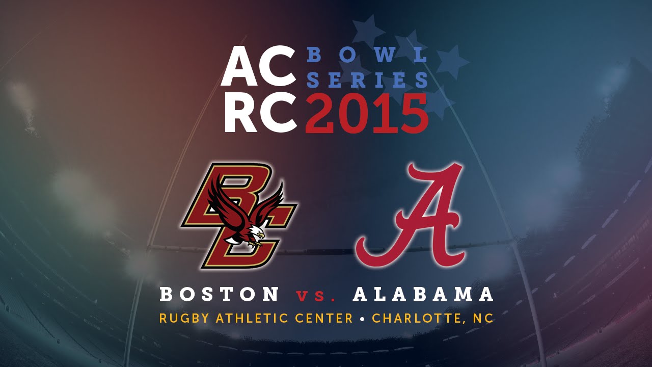 2015 ACRC Bowl Series: Boston College vs University of Alabama - YouTube