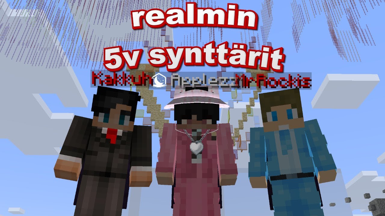 🔴REALMIN 5v SYNTTÄRIT 🎉 JUONTAJAT VAIHTU 🎉 PELAAJAENNÄTYS RIKKI? 🎉 ...