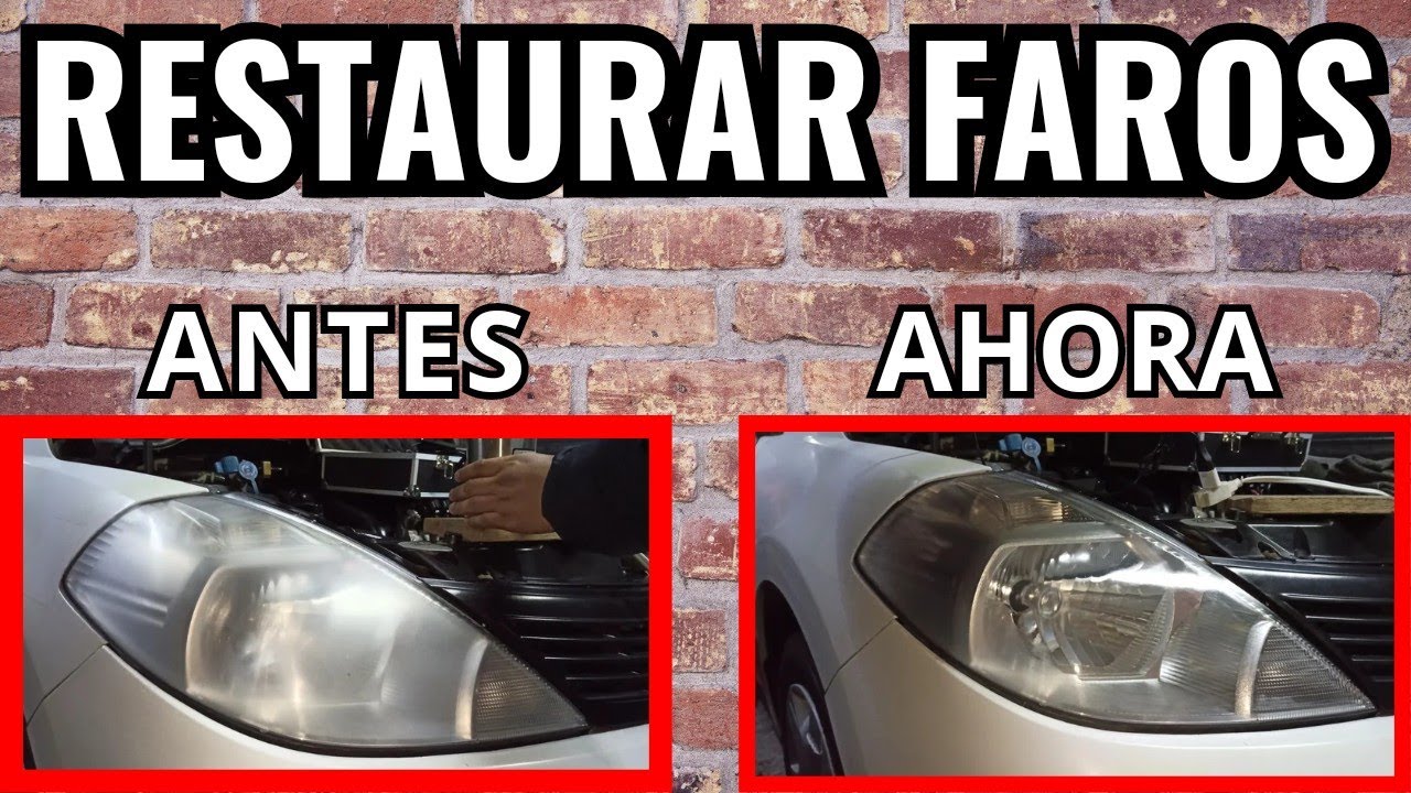 Cómo eliminar rayaduras y lo amarillento y opaco de los Faros del auto ...