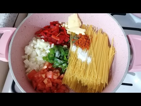 ❗DAHA KOLAYI YOK❗ HAŞLAMAK YOK ❌ SÜZMEK YOK ❌ NEFİS SOSU İLE PİŞEN SPAGETTİ TARİFİ 💯