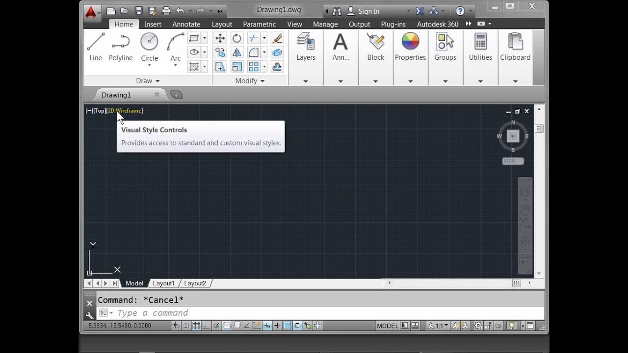 C00102 Interface Layout AutoCAD 2014 Tutorial - YouTube