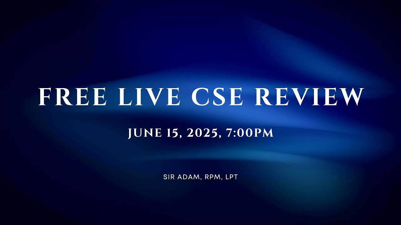 FREE CSE REVIEW - YouTube