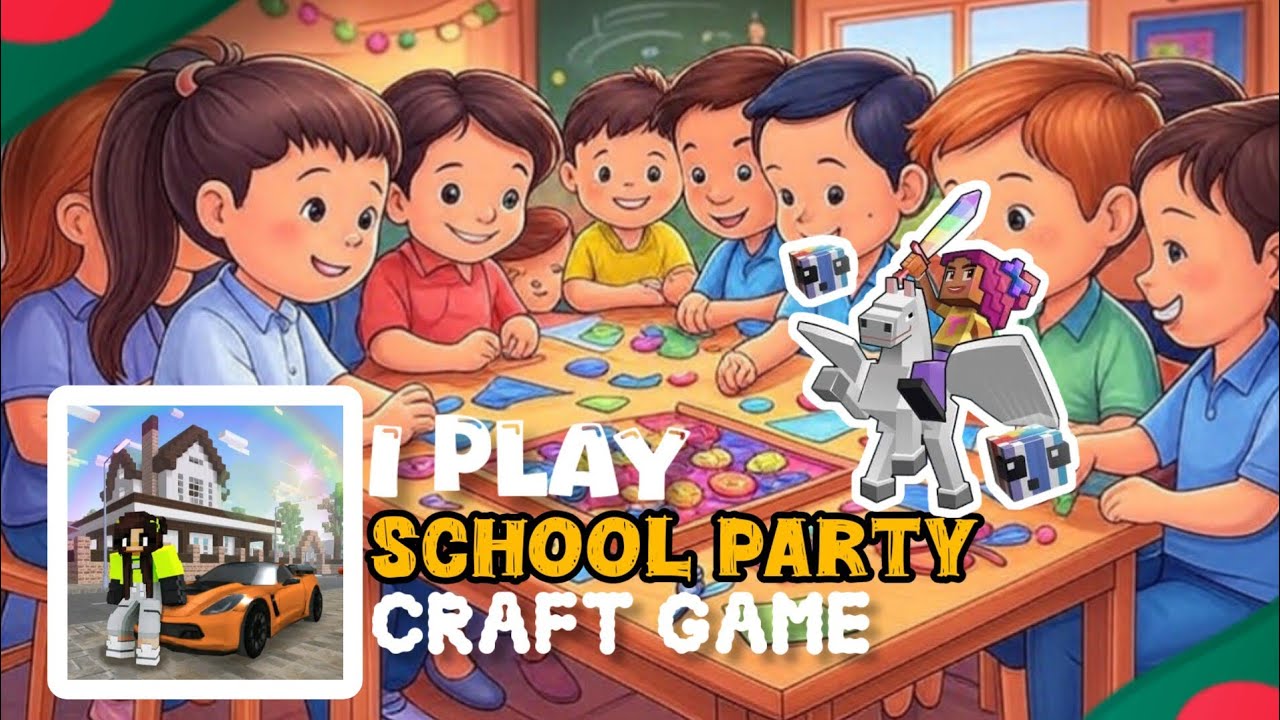 WE PLAY SCHOOL PARTY CRAFT | ULTIMATE GAMING EXPERIENCE # ...