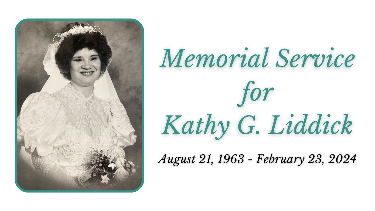 Kathy Liddick Memorial Service 03-08-2024 - YouTube