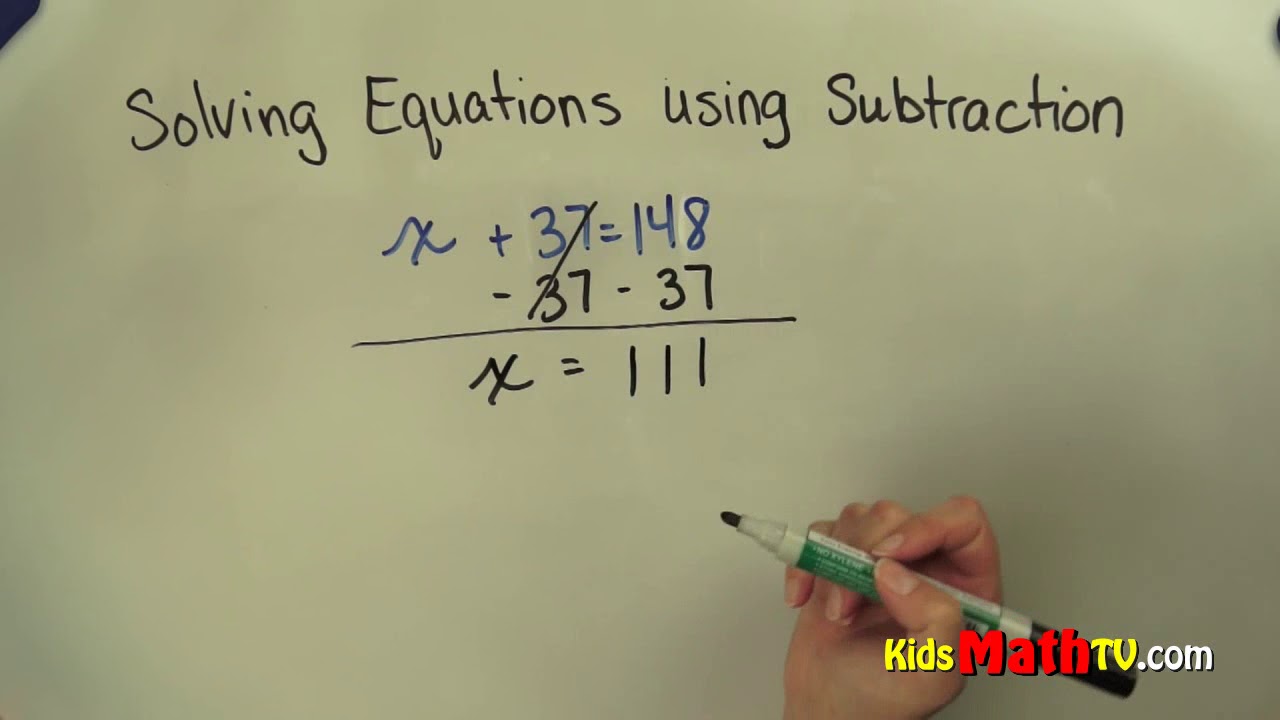 A simple way of solving pre-algebra equations - Finding the value of "X ...