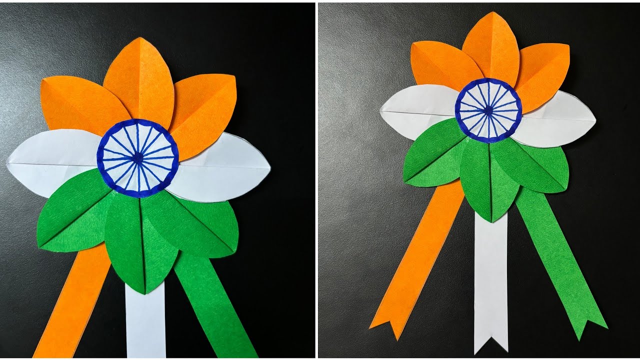 How To Make Independence Day Badge | Independence Day Craft Idea ...