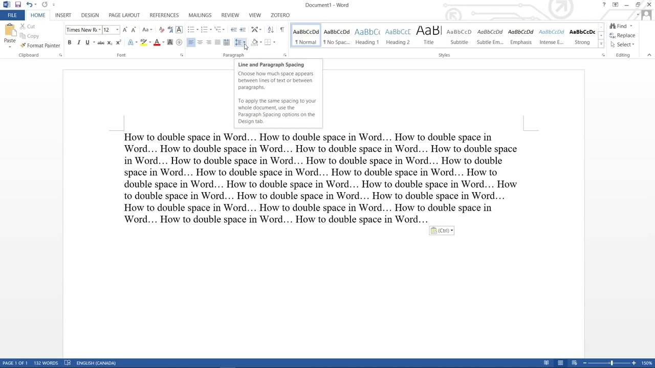 How To Double Space In Word Documents YouTube How To Double Space In Word Documents YouTube