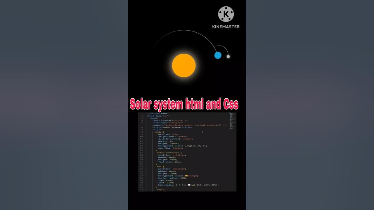 Solar System Create Solar System With Html And Css Css Html Cssanimation Animation Style