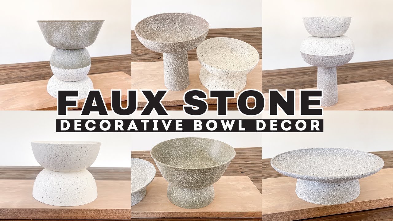 Quick And Easy DIY Decor: How To Get The Trendy Faux Stone Look! - YouTube