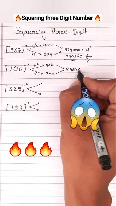 Squaring three Digit number by Amazing trick Short tricks by @Architect_SHUBHAM - YouTube