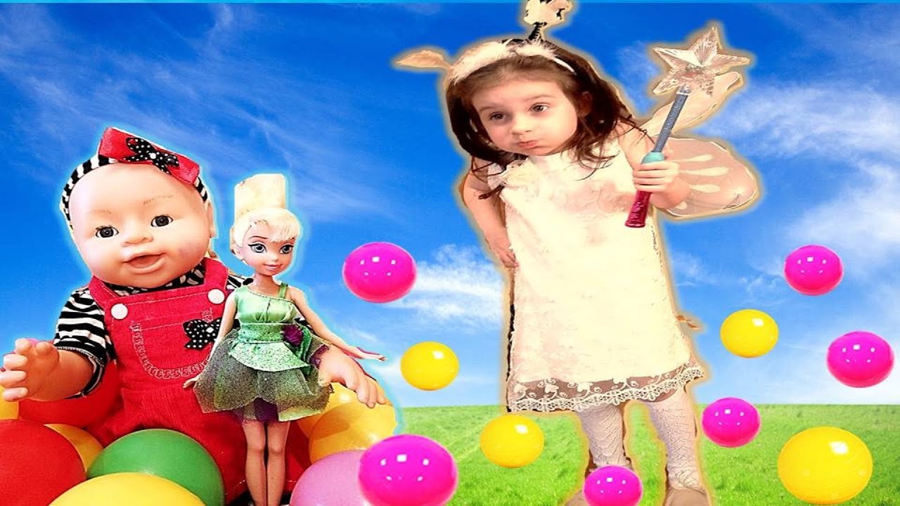 Babies pretend play with baby doll . - YouTube