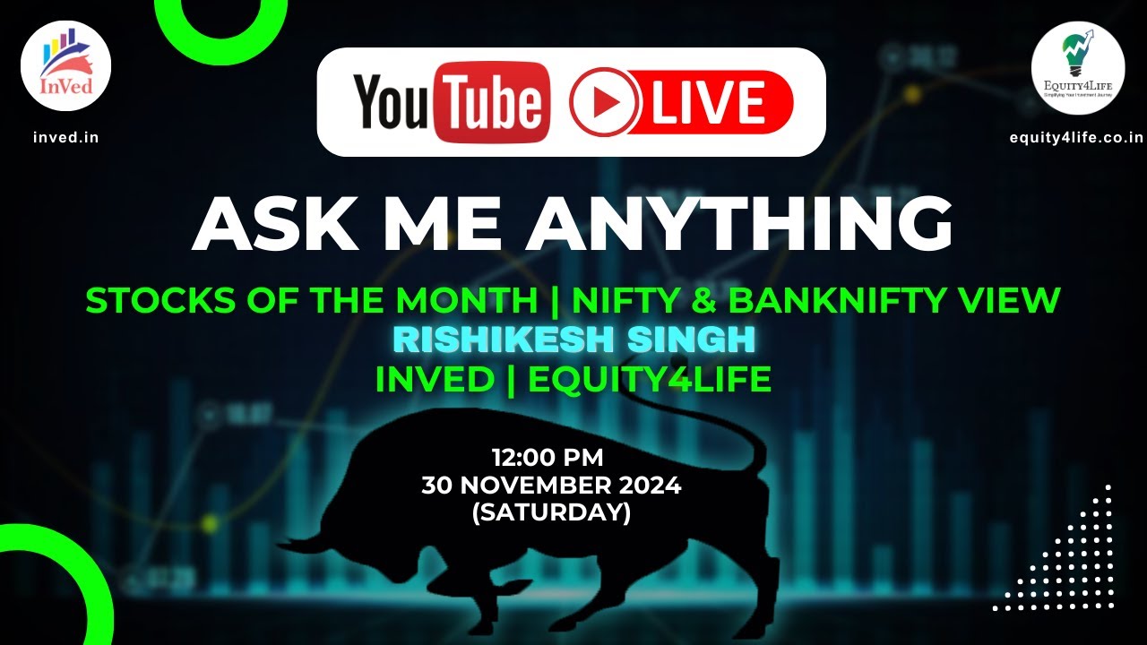STOCKS of the Month | Nifty & Bank Nifty View | Rishikesh Singh | InVed | Equity4Life | - YouTube