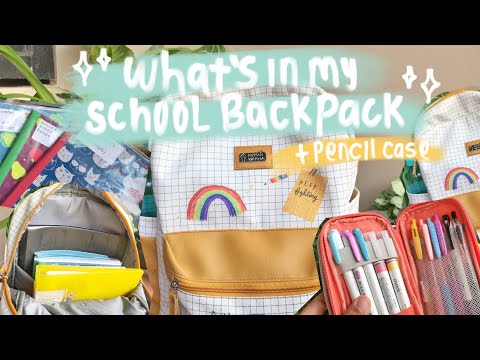 What’s in my school backpack + pencil case🎒📚✨ | Indonesia 🇮🇩