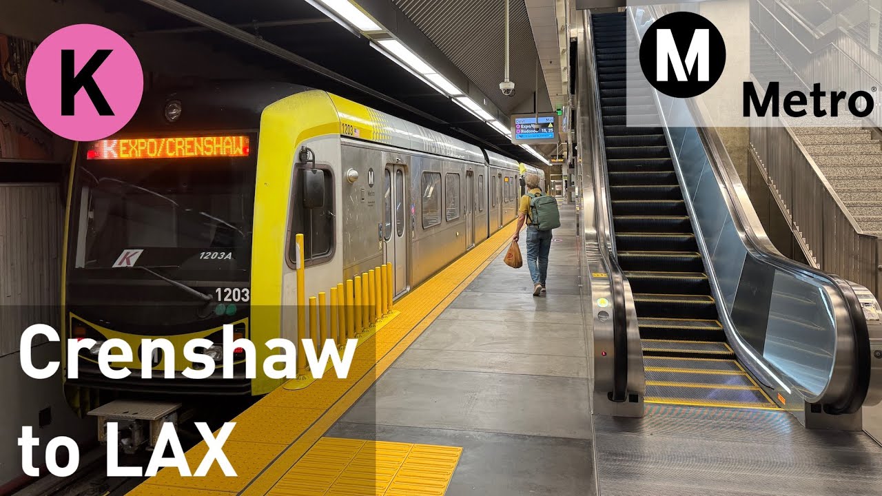 LA Metro K Line Ride: Expo/Crenshaw to LAX/MTC - YouTube