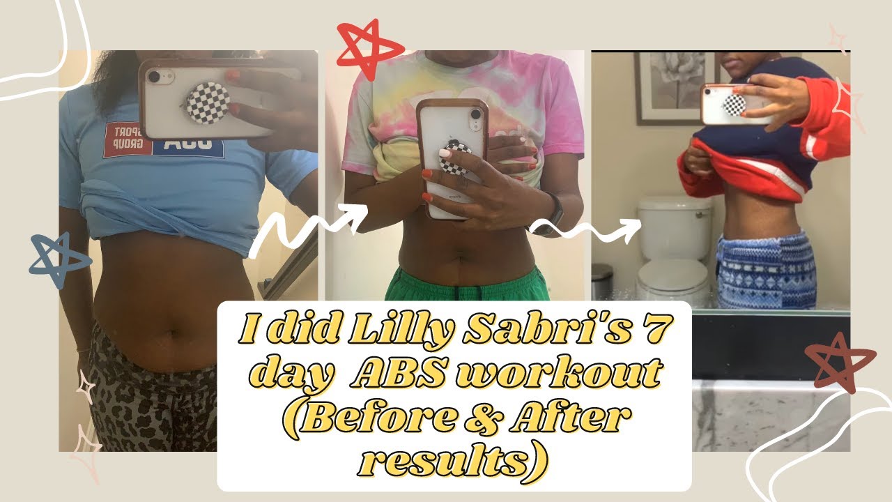 I Did Lilly Sabris 7 Day Abs Workout Before And After Results Youtube