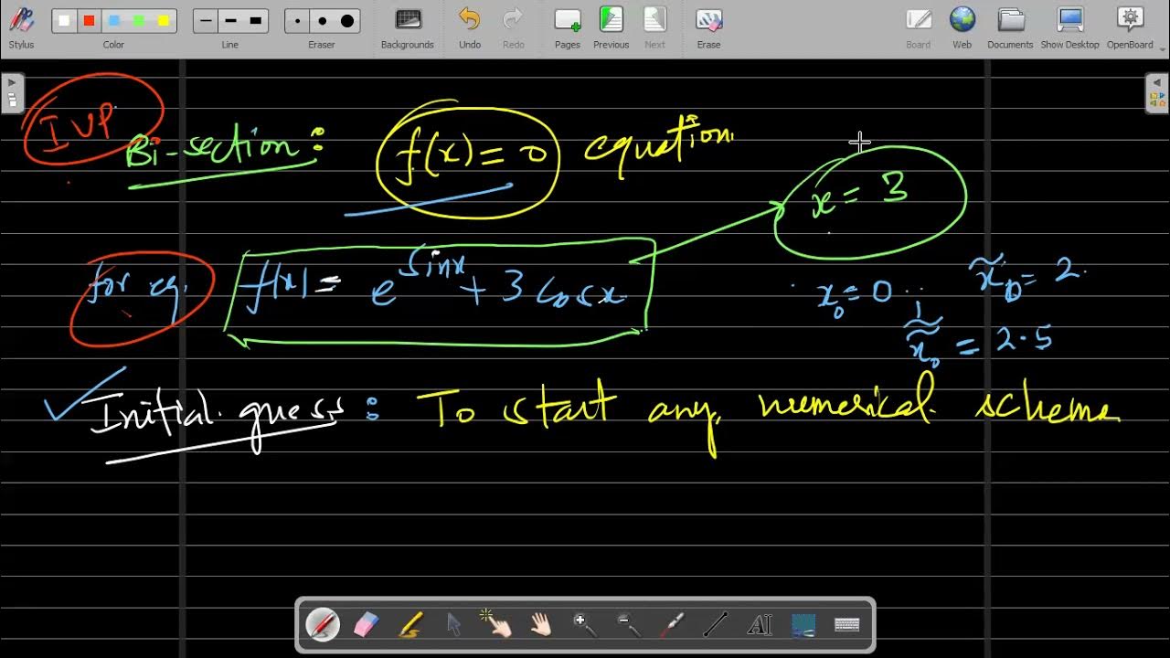 Bisection, Iterative methods...NA lecture 2 - YouTube