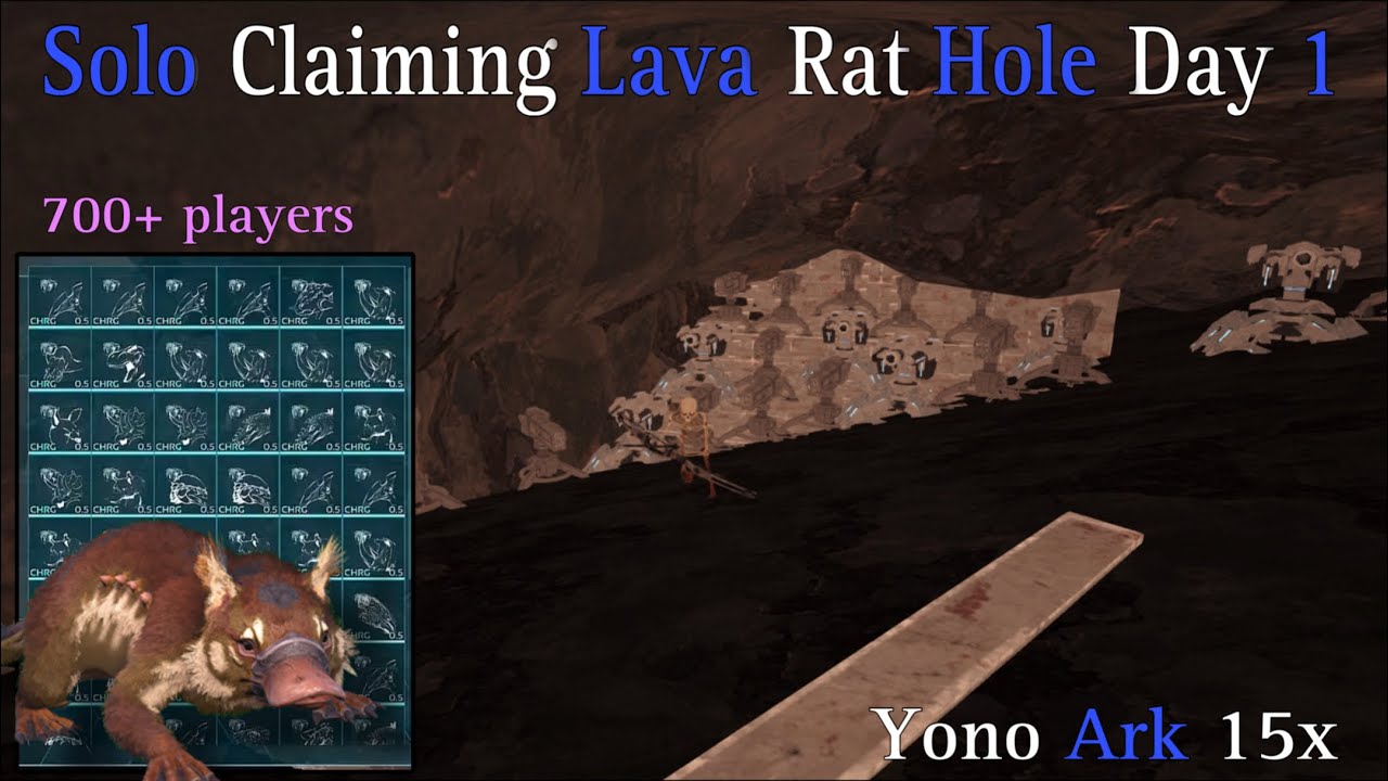 Solo Claiming The Best Rat Hole Day 1 | Yono Ark 15x - YouTube