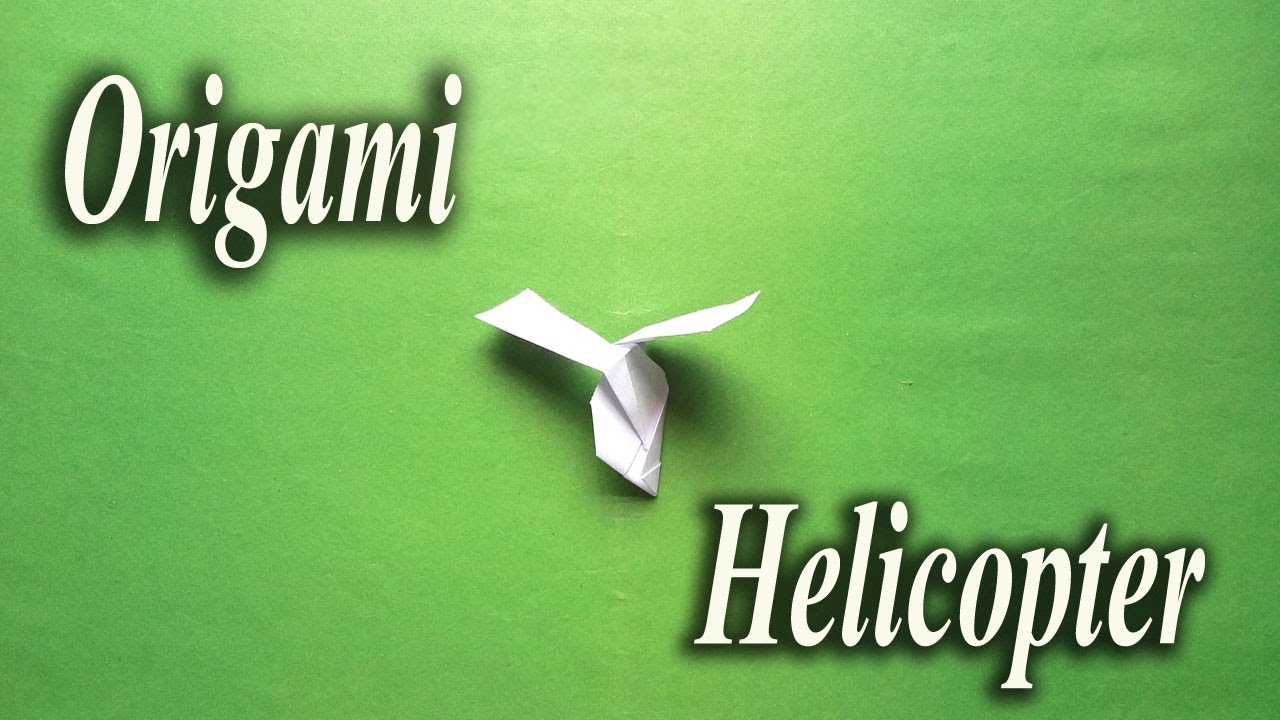 How to make a paper helicopter that flies - Simple & Easy origmai ...