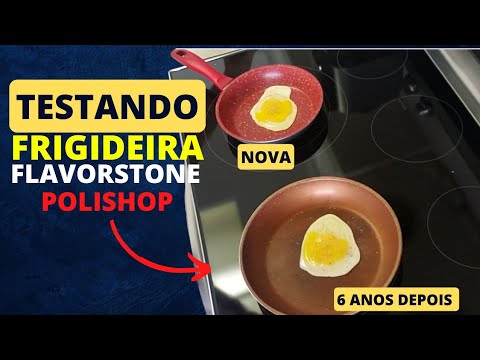 Frigideira Polishop Flavorstone Nova e 6 Anos Depois - YouTube