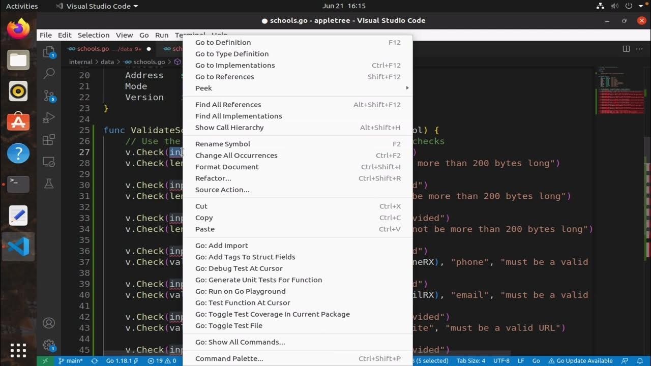 Building APIs with Go - Validation Part 6 - YouTube