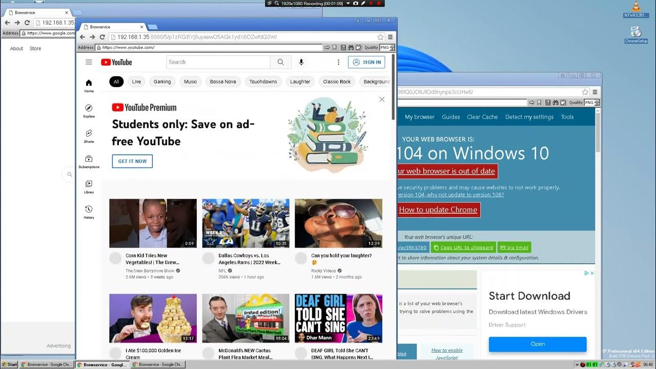 Chrome 49 with Browservice in 2022 DEMO! - YouTube