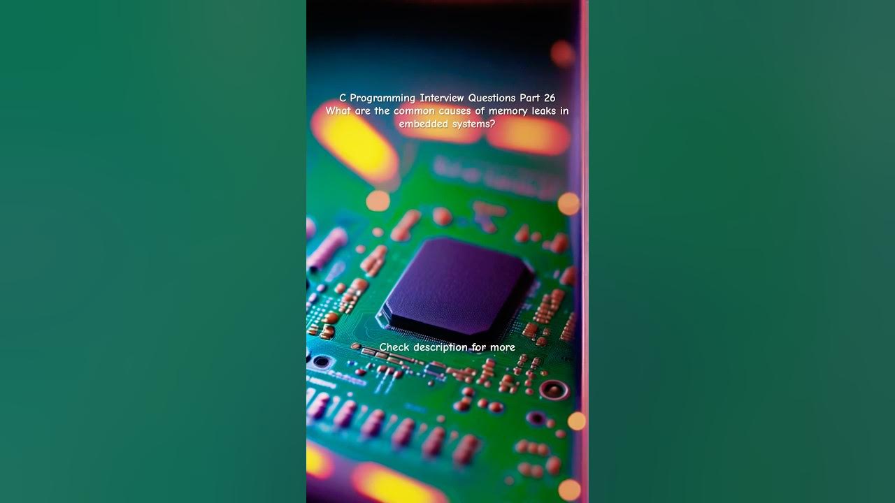 C Programming Interview Questions Part 26: Causes of memory leaks in embedded systems? - YouTube