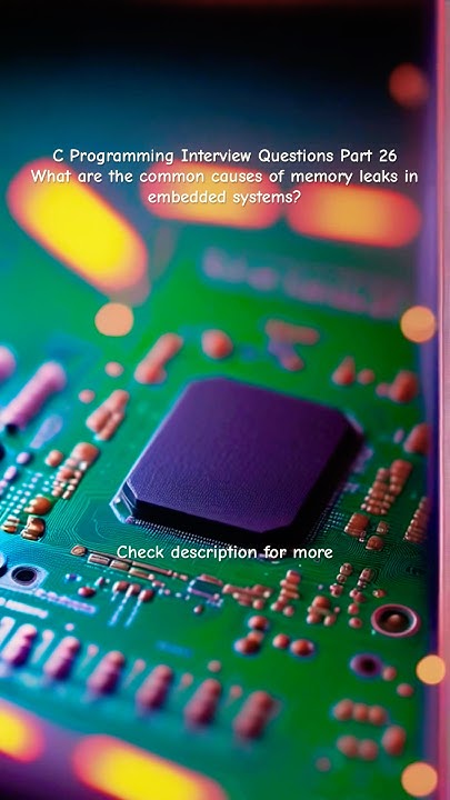 C Programming Interview Questions Part 26: Causes of memory leaks in ...