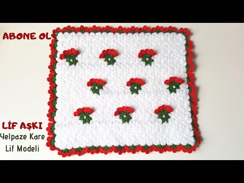 LİF AŞKI- Yelpaze  Kare Lif Modeli -TAKIM LİFLER(Tasarım LİF AŞKI)