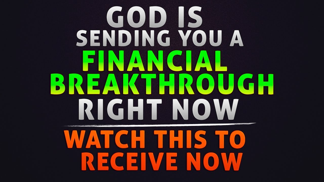 Miracle Prayer for Financial Breakthrough - YouTube